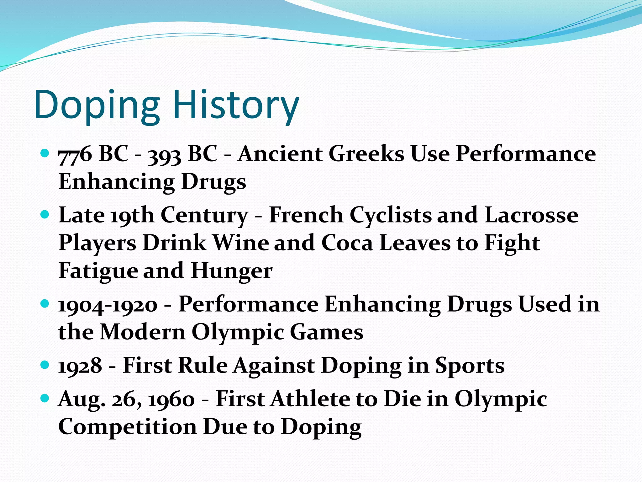 Doping in sports | PPT