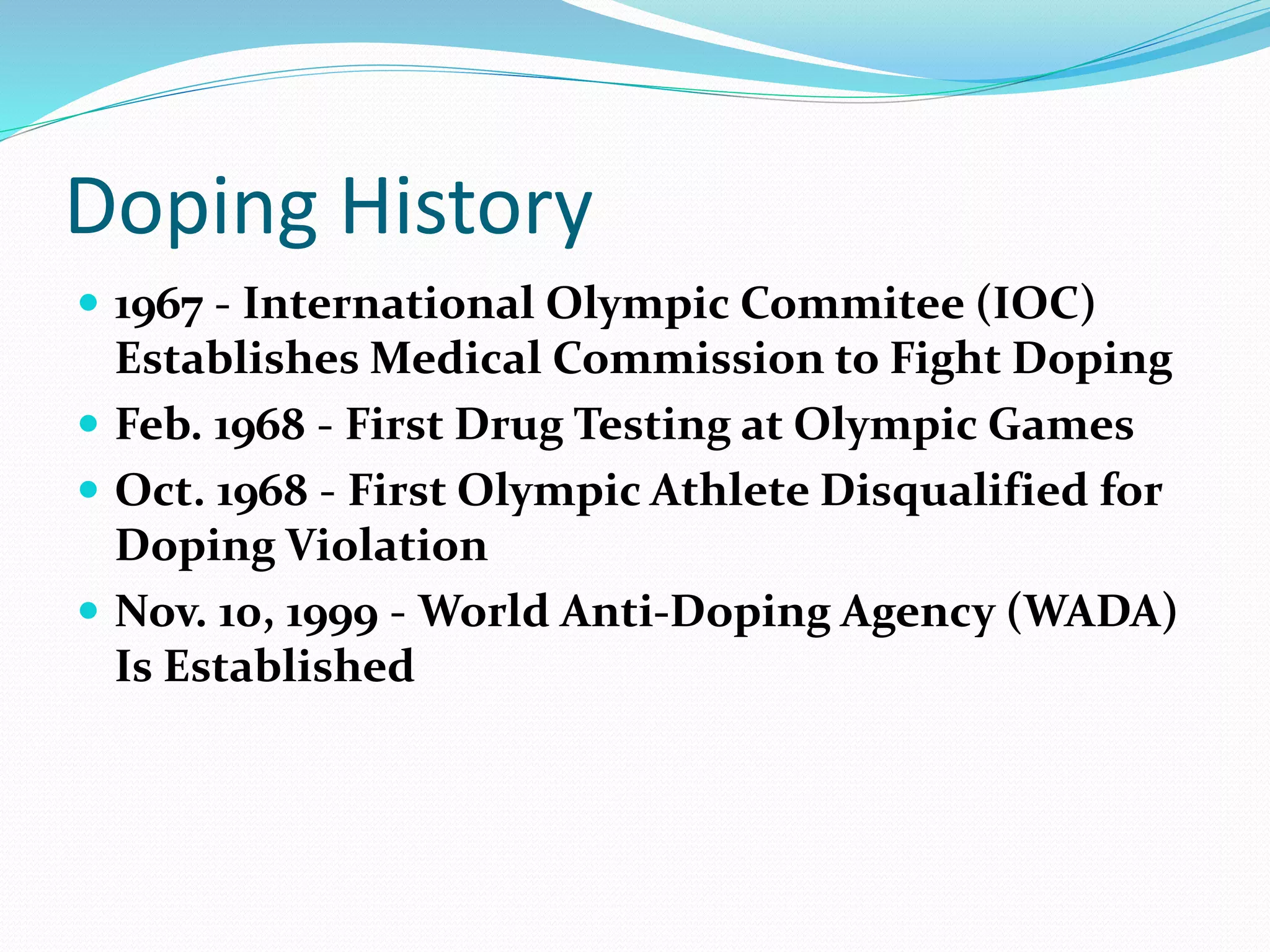 Doping in sports | PPT