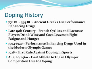 Doping in sports | PPT