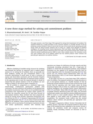 A newthree-stagemethodforsolvingunitcommitmentproblem | PDF