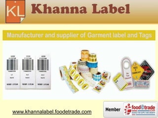 Manufacturer Of garment labels and Tags | PPTX | Apparel Industry ...