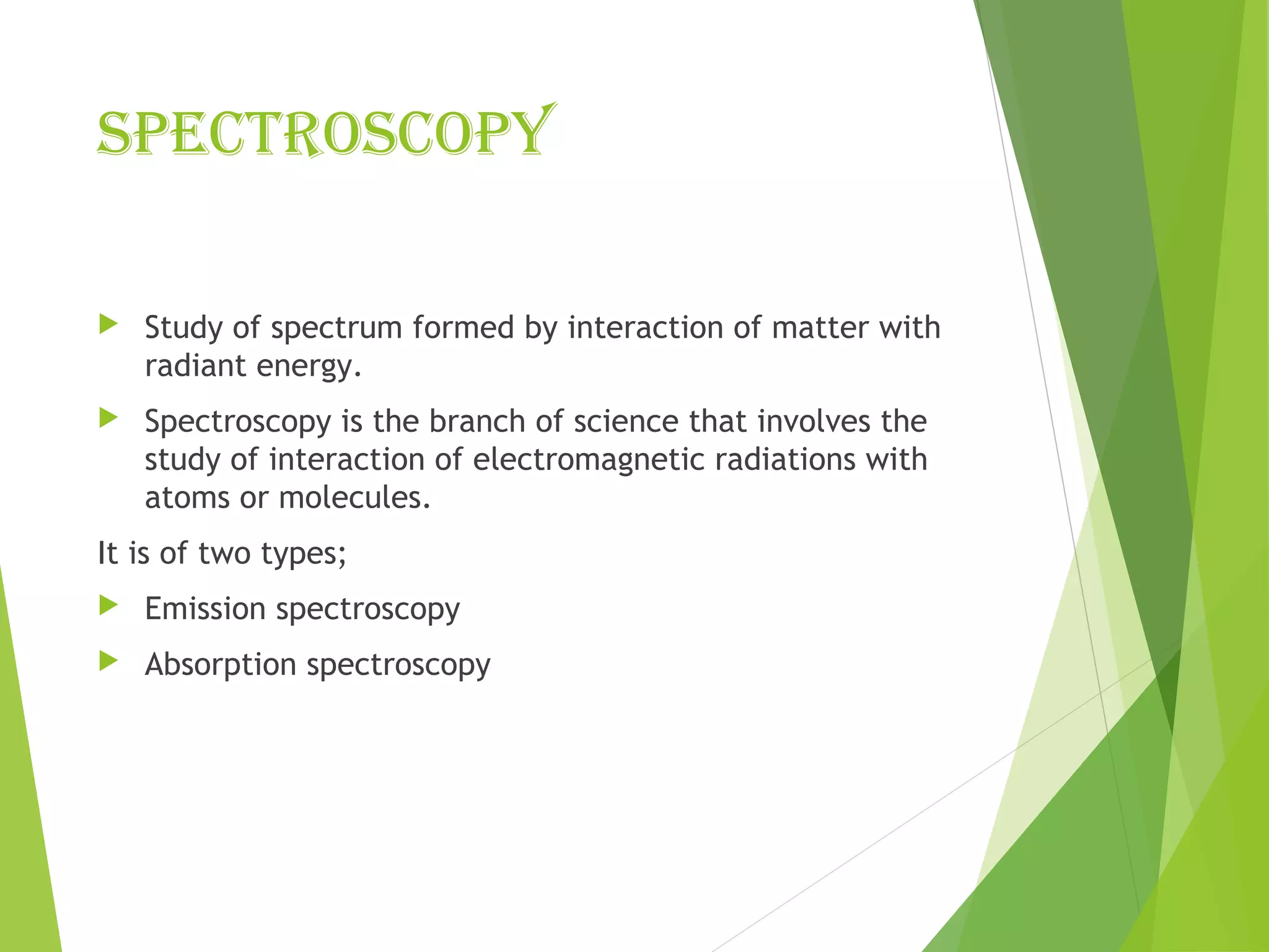 UV VISIBLE Spectroscopy | PPT