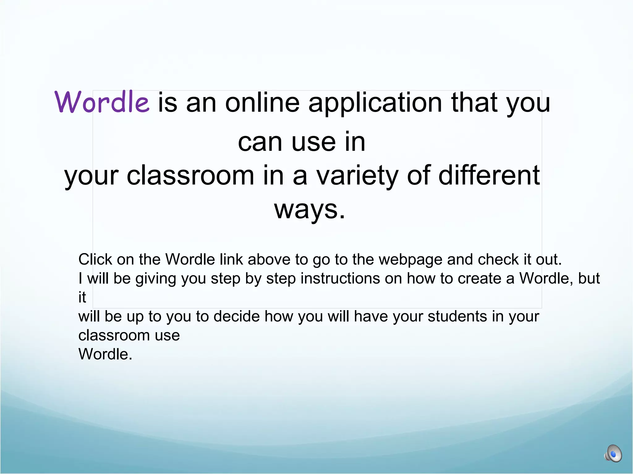 Wordle Lesson Plan | PPT