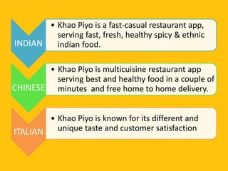 MARKETING PLAN FOR ANDROID APP-"KHAO PIYO" | PPTX