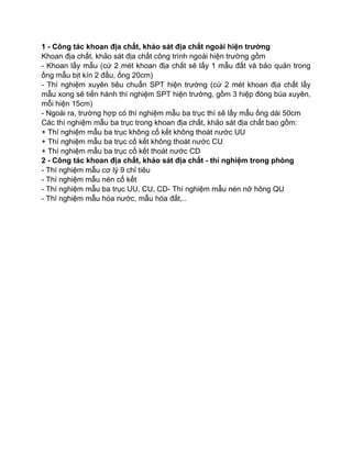 Khao sat dia chat cong trinh | PDF