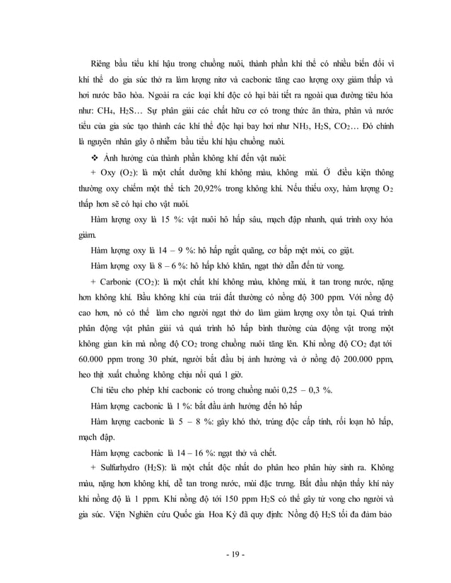 Khảo sát và tính toán hệ thống thông thoáng chuồng trại chăn nuôi heo ...