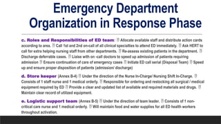 An example of a Hospital Disaster & Emergency Management Plan and A&E ...