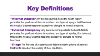 An example of a Hospital Disaster & Emergency Management Plan and A&E ...