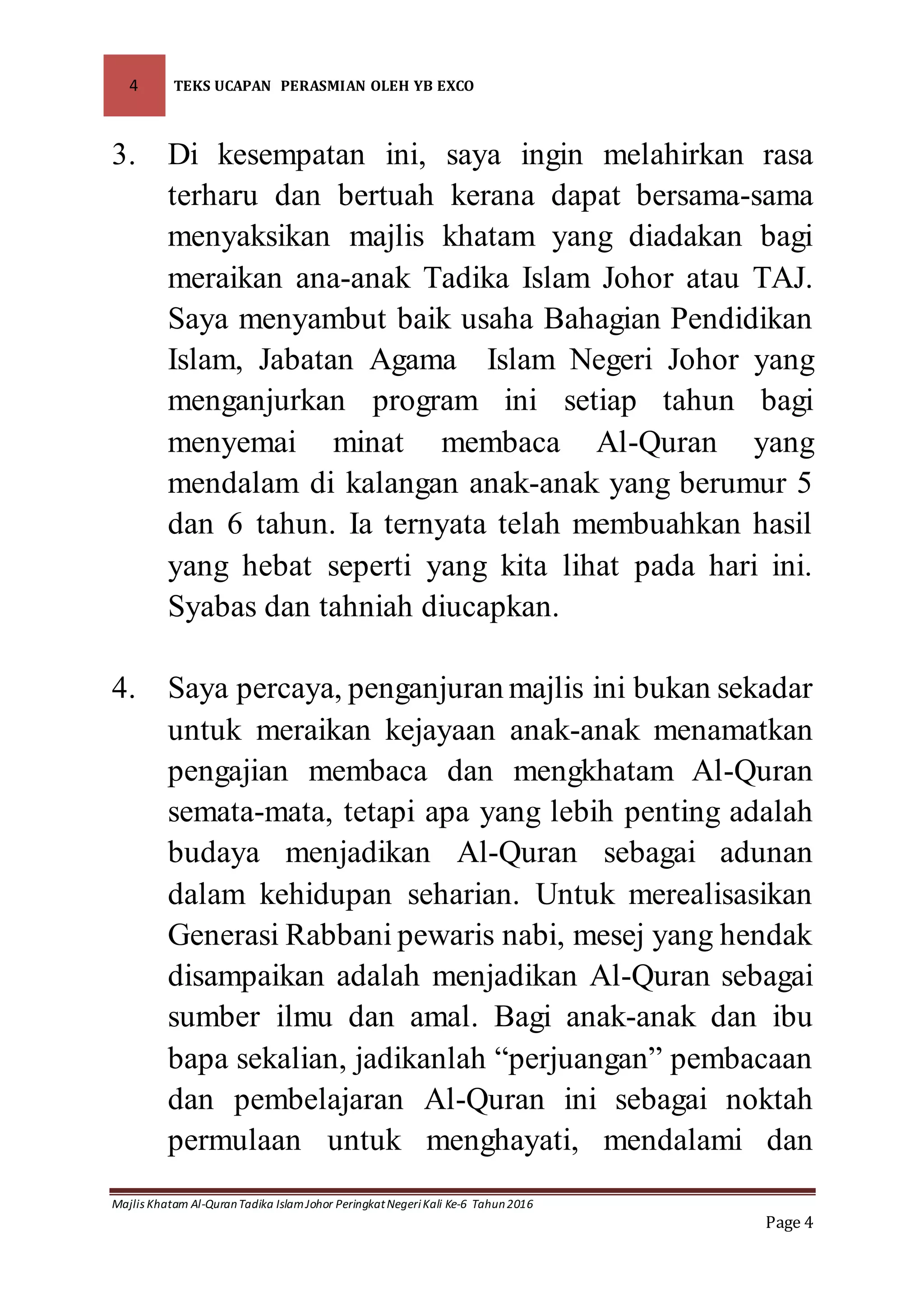 Khatam taj 2016 yb exco | PDF