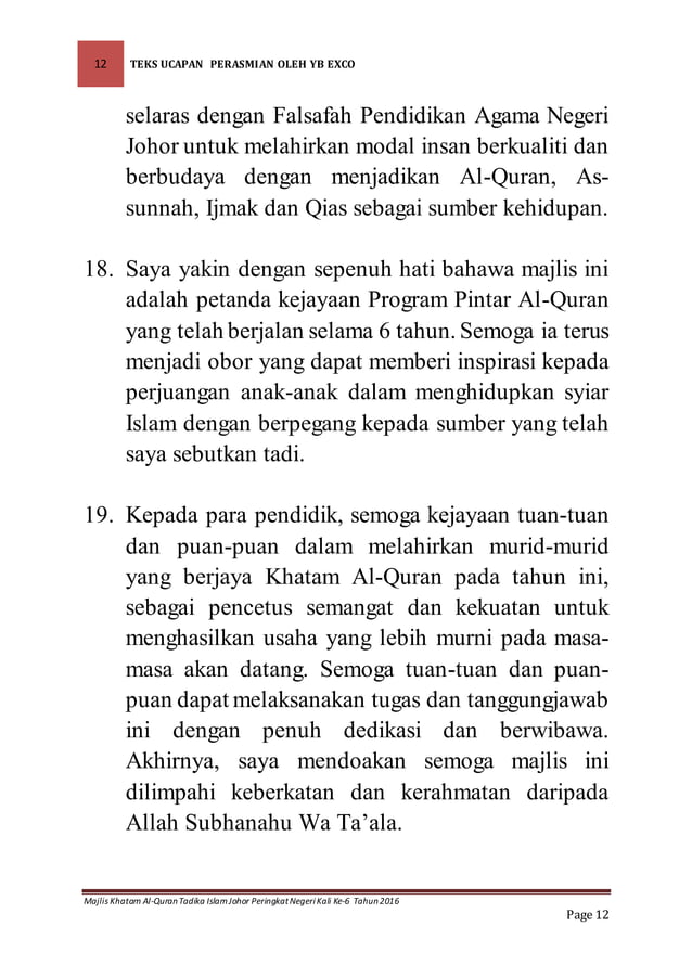 Khatam taj 2016 yb exco | PDF