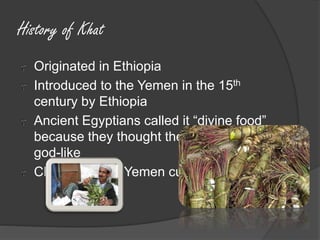 Khat by jacob b g and matthew leal | PPT