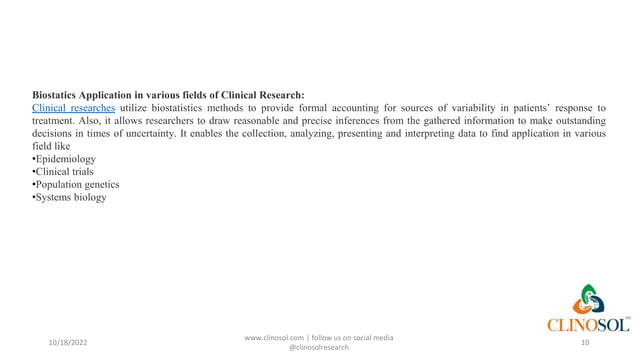 Role of Biostatistics in Clinical Trials | PPTX | Educational ...