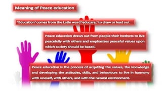 PEACE EDUCATION IN PAKISTAN, DEFINATION, ACTIVITIES, CURRICULUM FOR ...