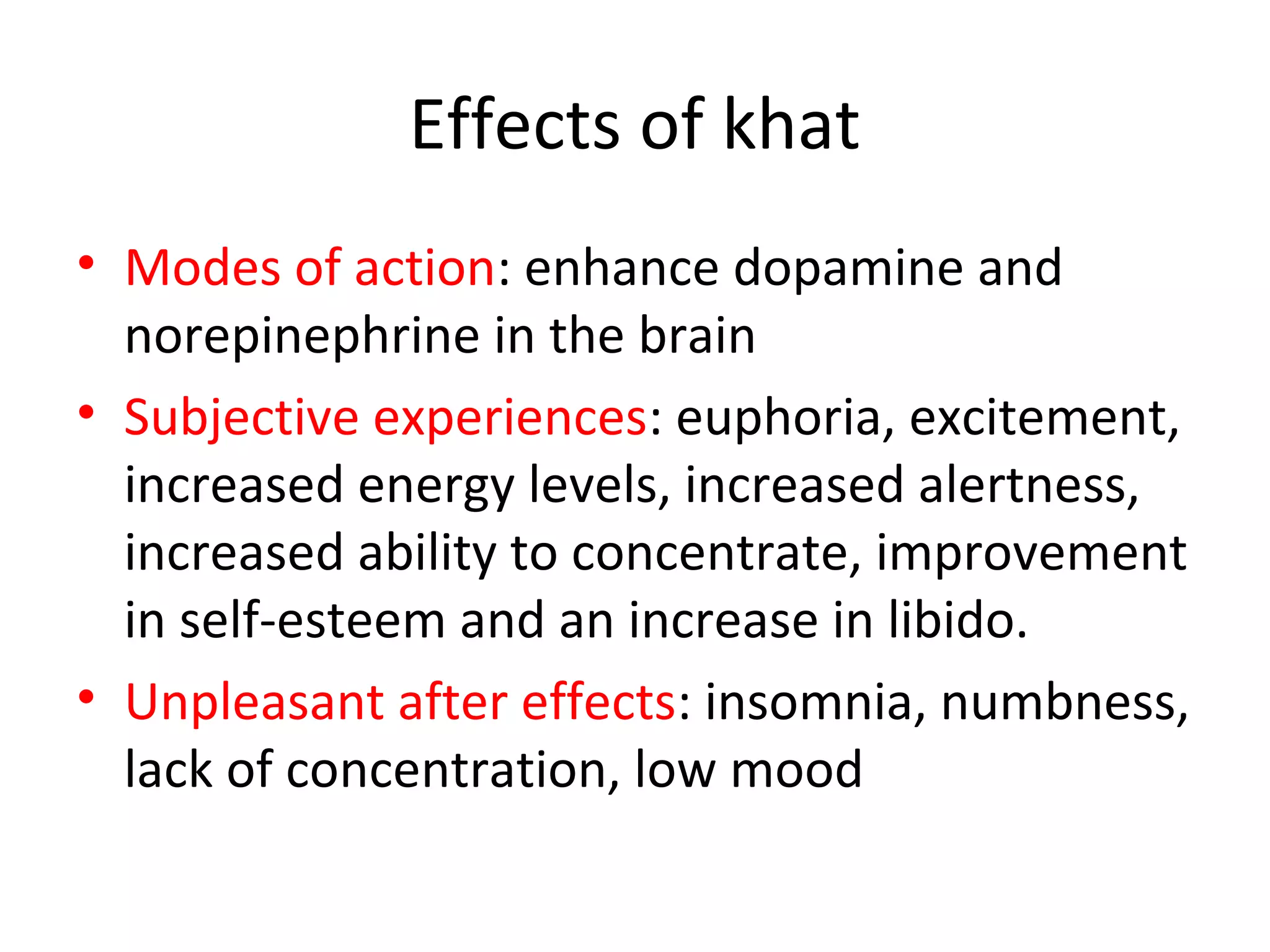 Khat presentation | PPT