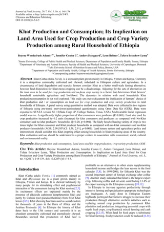 Khat Production and Consumption; Its Implication on.pdf