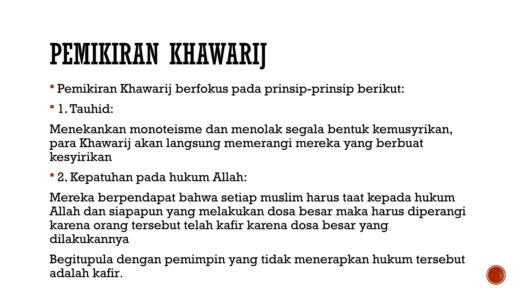 Khawarij dan corak pemikirannya.pptx oke | PPT