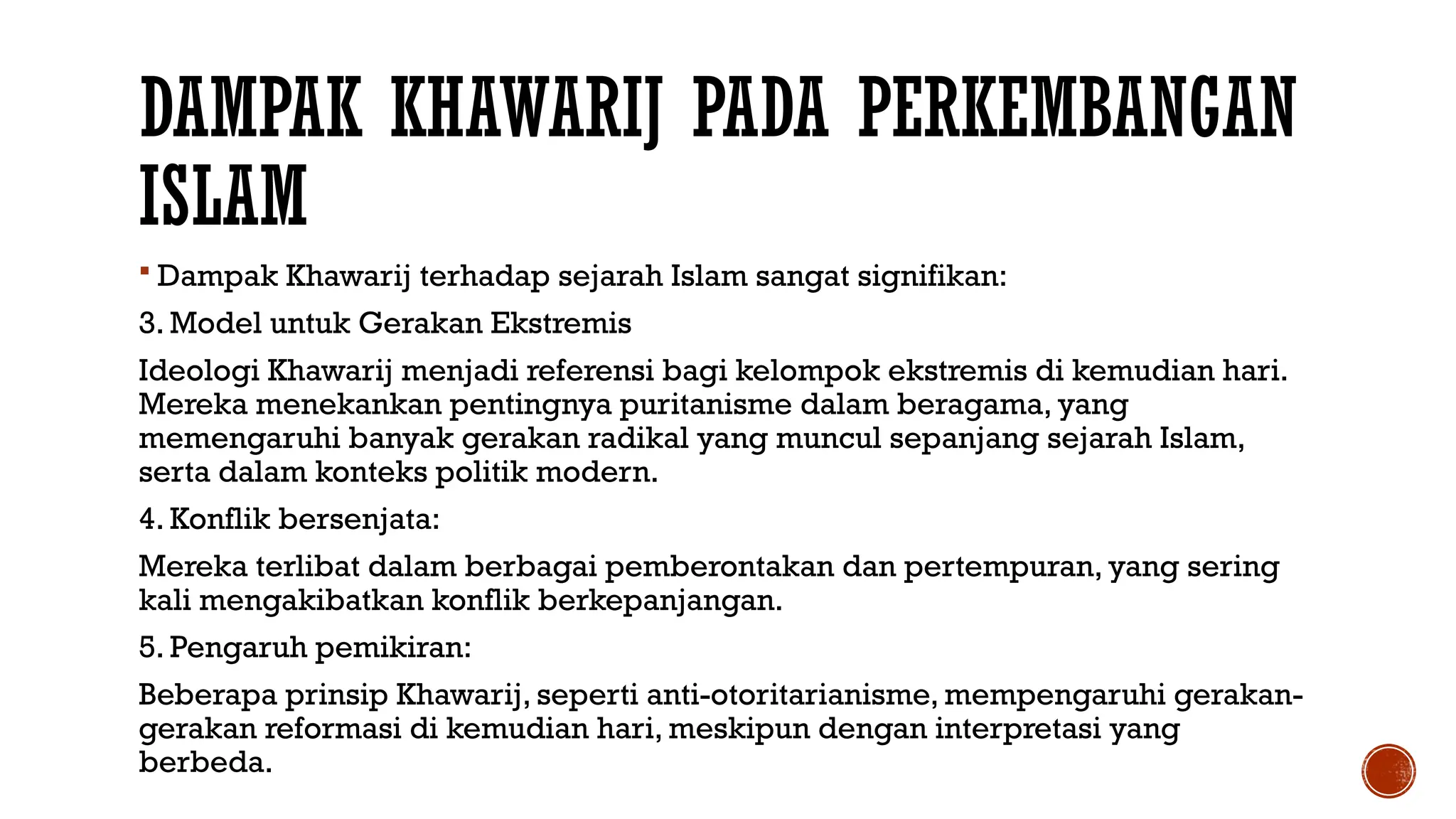 Khawarij dan corak pemikirannya.pptx oke | PPT