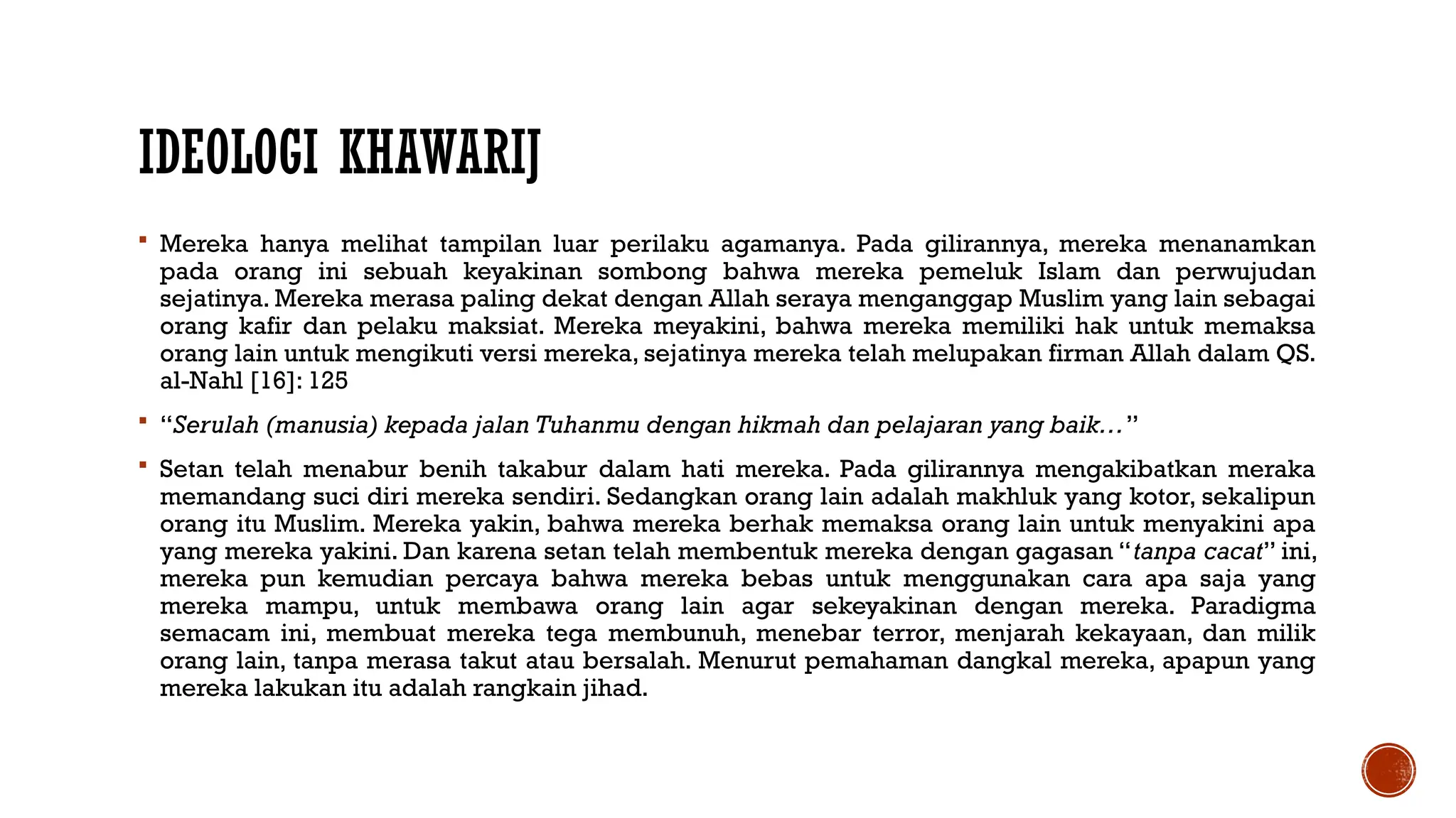 Khawarij dan corak pemikirannya.pptx oke | PPT