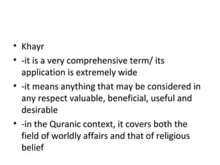 Khayr & Sharr | PPT