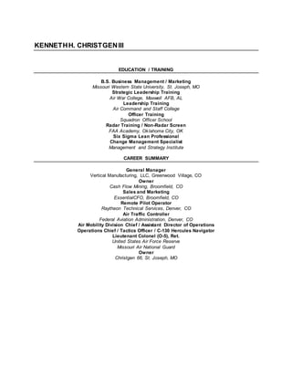 Khc resume | PDF