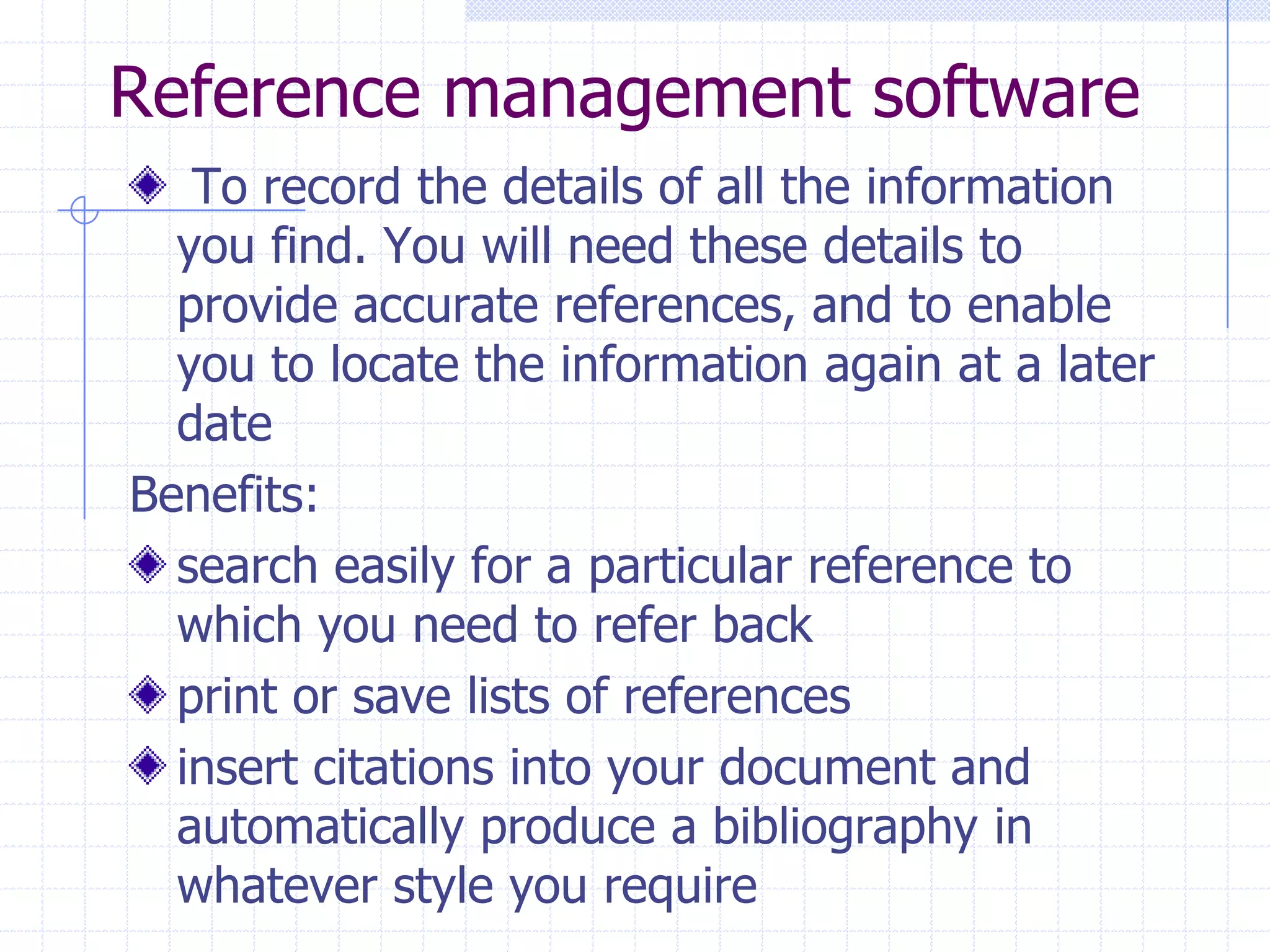 Reference Management Software: An Introduction to Zotero and Mendeley | PDF