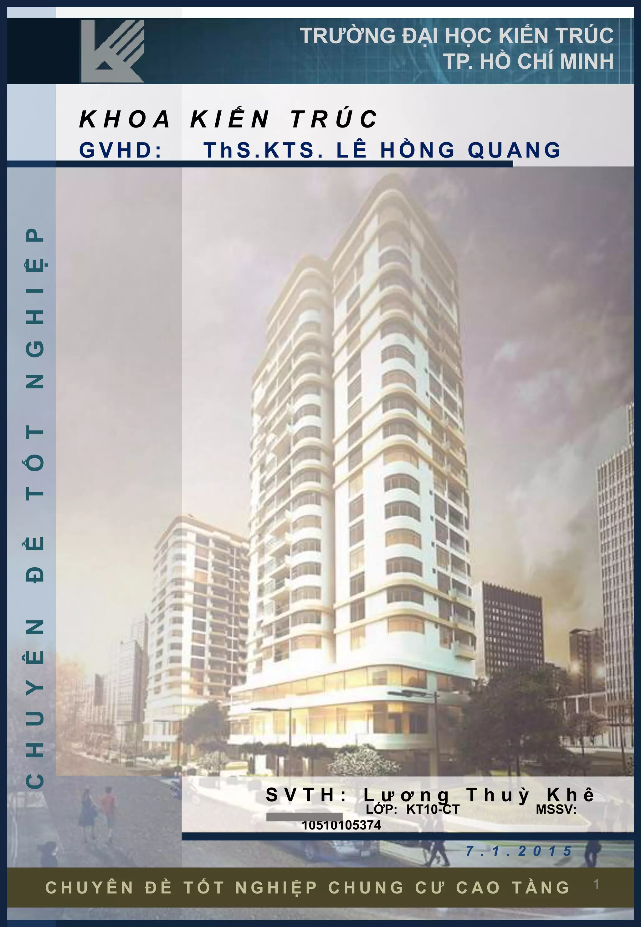 CHUYÊN ĐỀ TỐT NGHIỆP CHUNG CƯ CAO TẦNG | PPTX