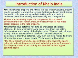 Khelo India ...by Anil Dahiya | PPTX