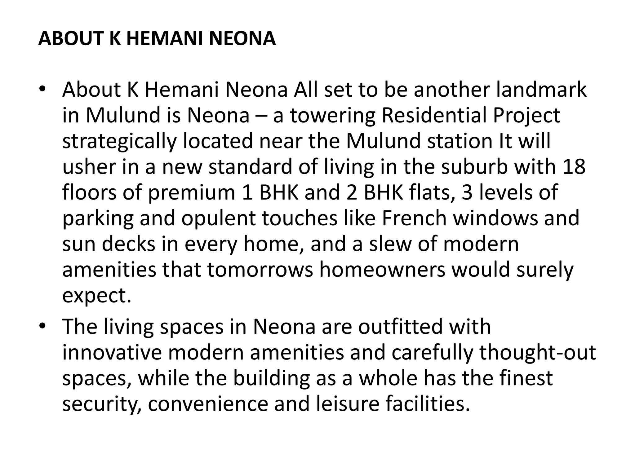 K HEMANI NEONA | PPSX