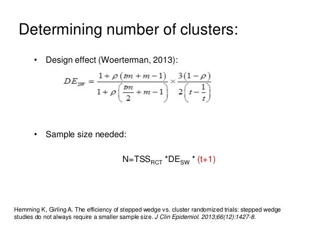 An introduction to the stepped wedge cluster randomised trial