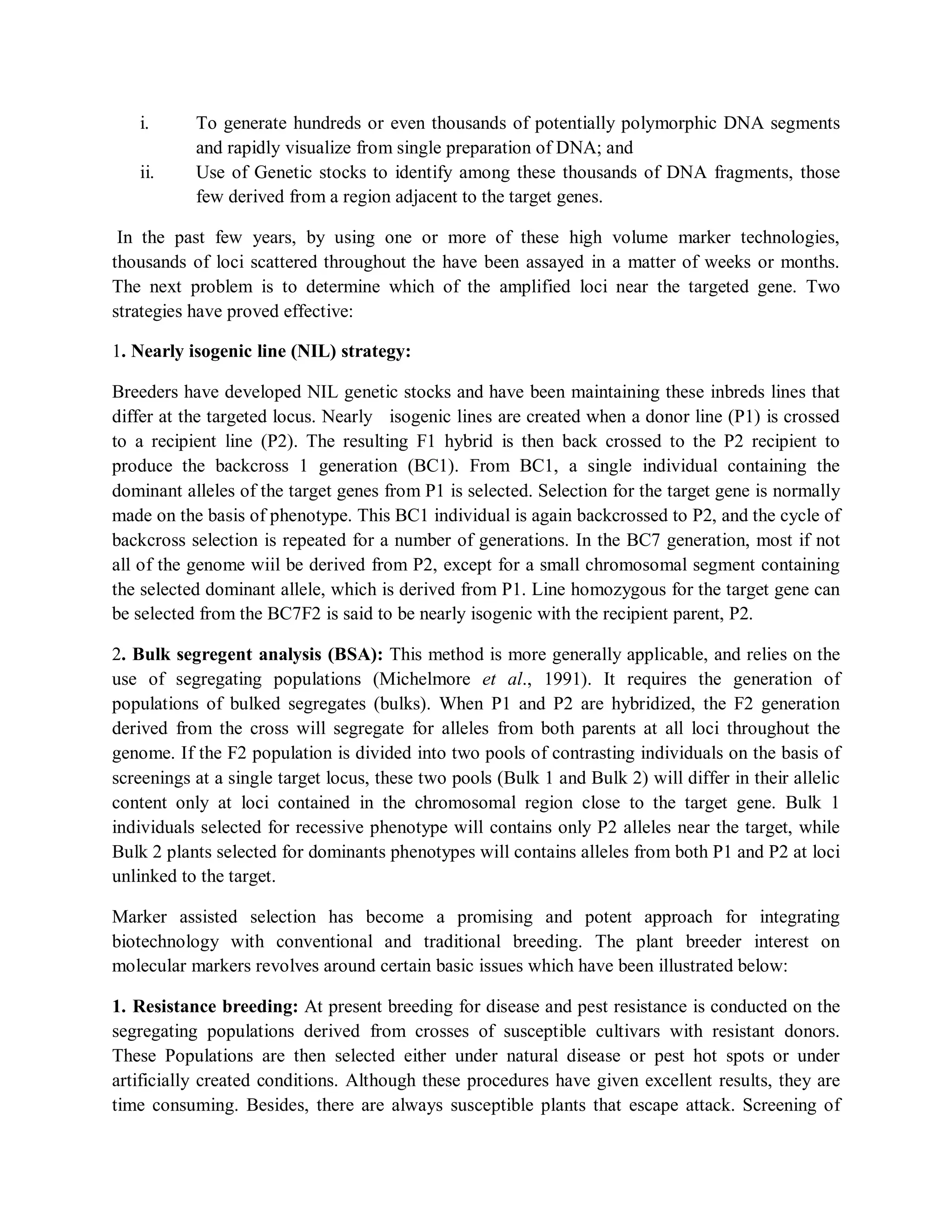 Advance Plant Breeding Techniques | PDF