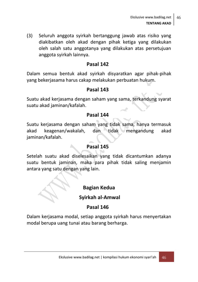 Kompilasi Hukum Ekonomi Syariah | PDF