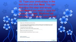 Windows 7 Installation | PPT