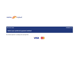 Example of Mashreq Payment gateway | PPTX