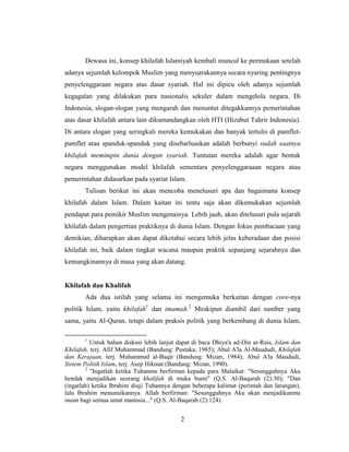 Khilafah Islamiyah dalam Lintasan Sejarah | PDF