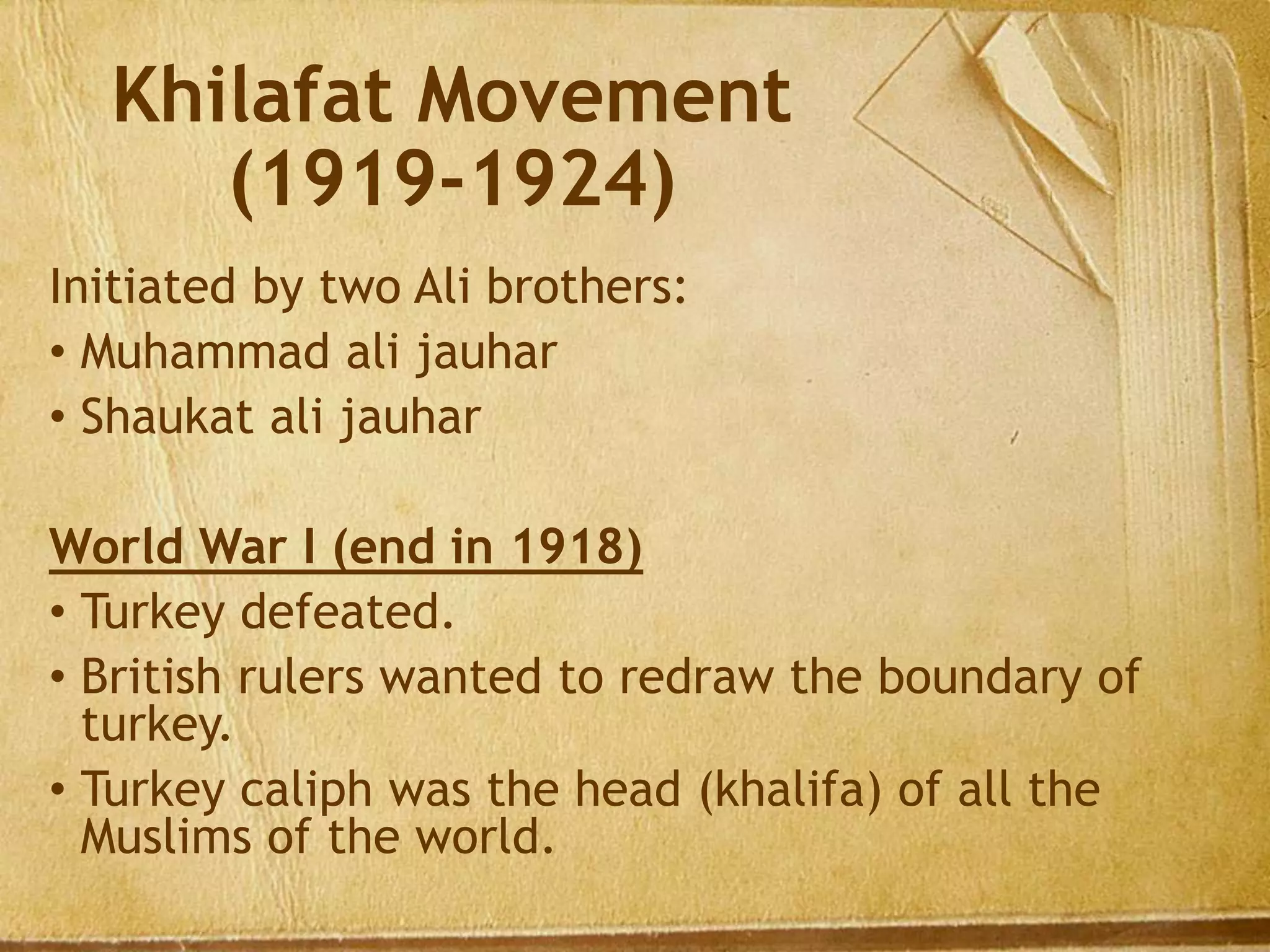 Khilafat Movement And Simon Commission | PPTX