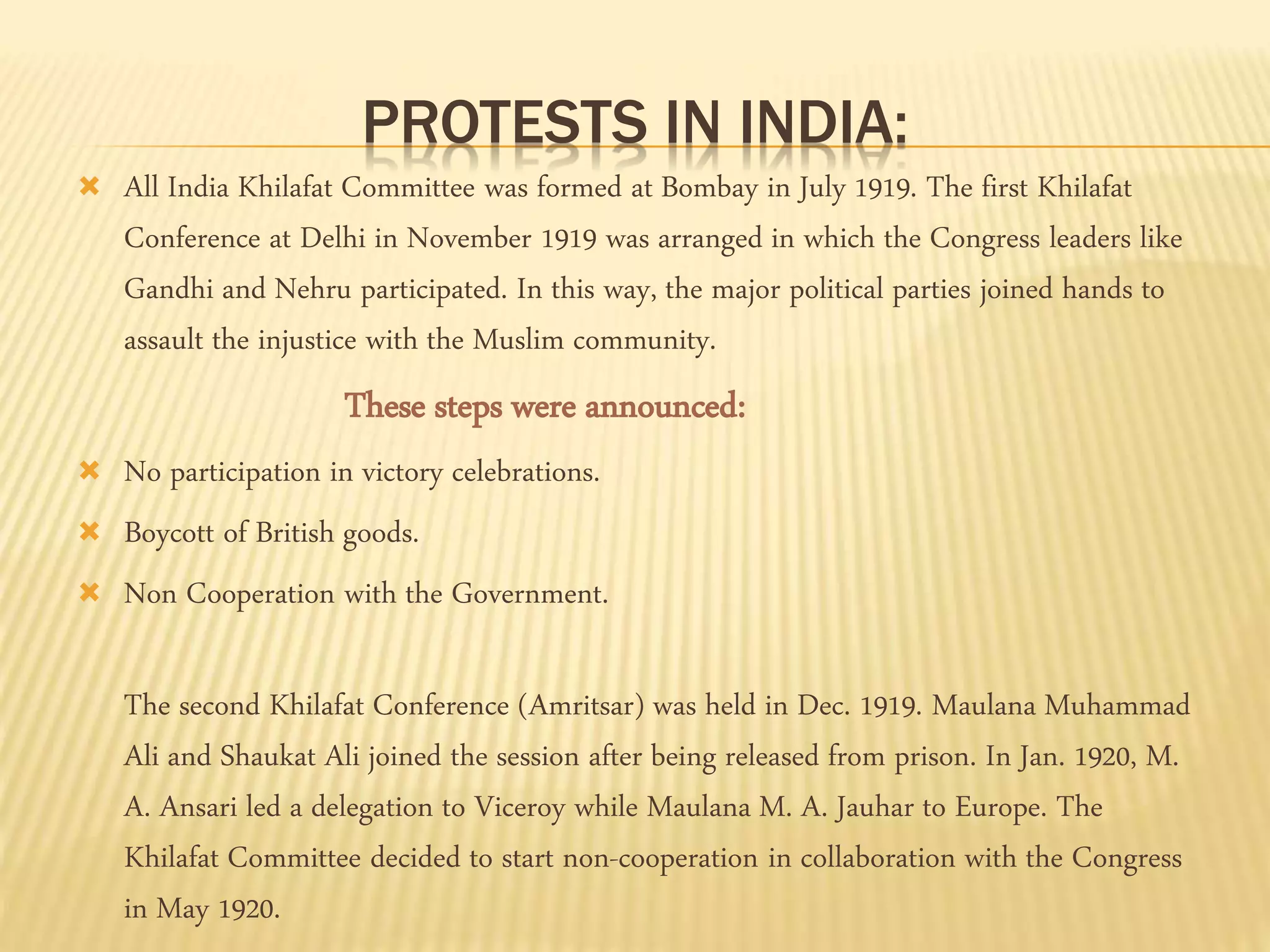 The Khilafat Movement | PPTX