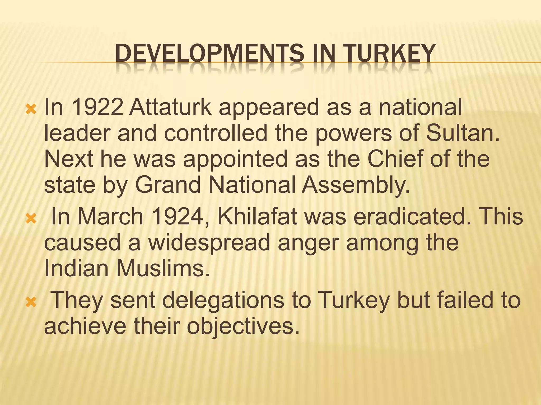 The Khilafat Movement | PPTX