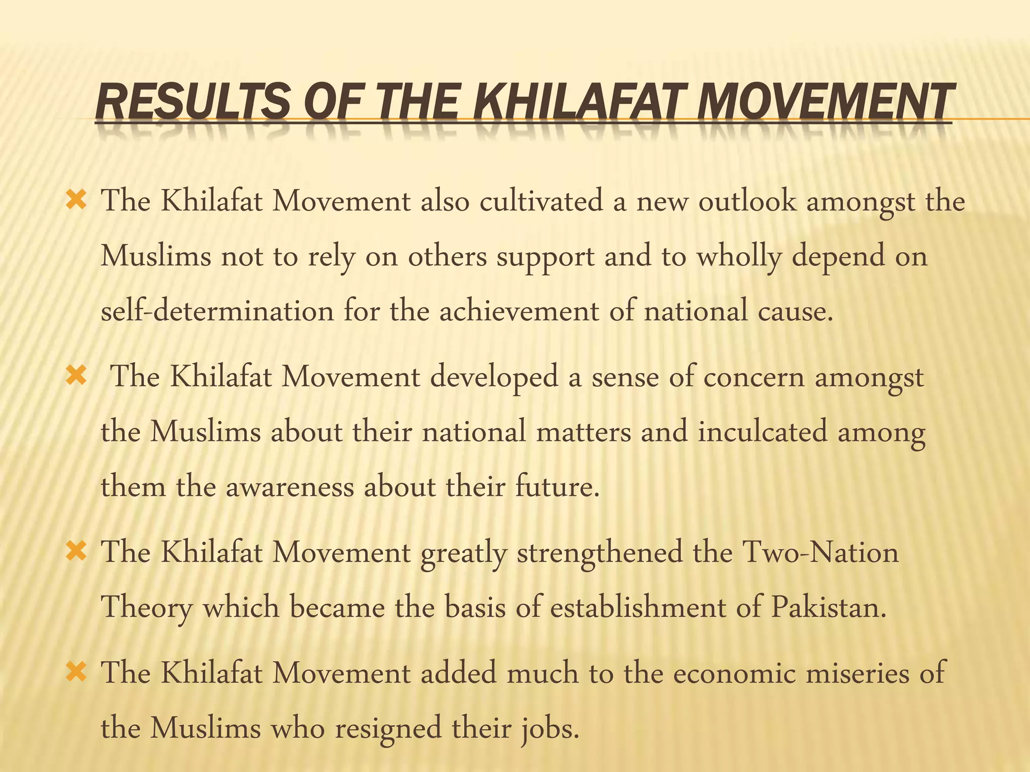 The Khilafat Movement | PPTX