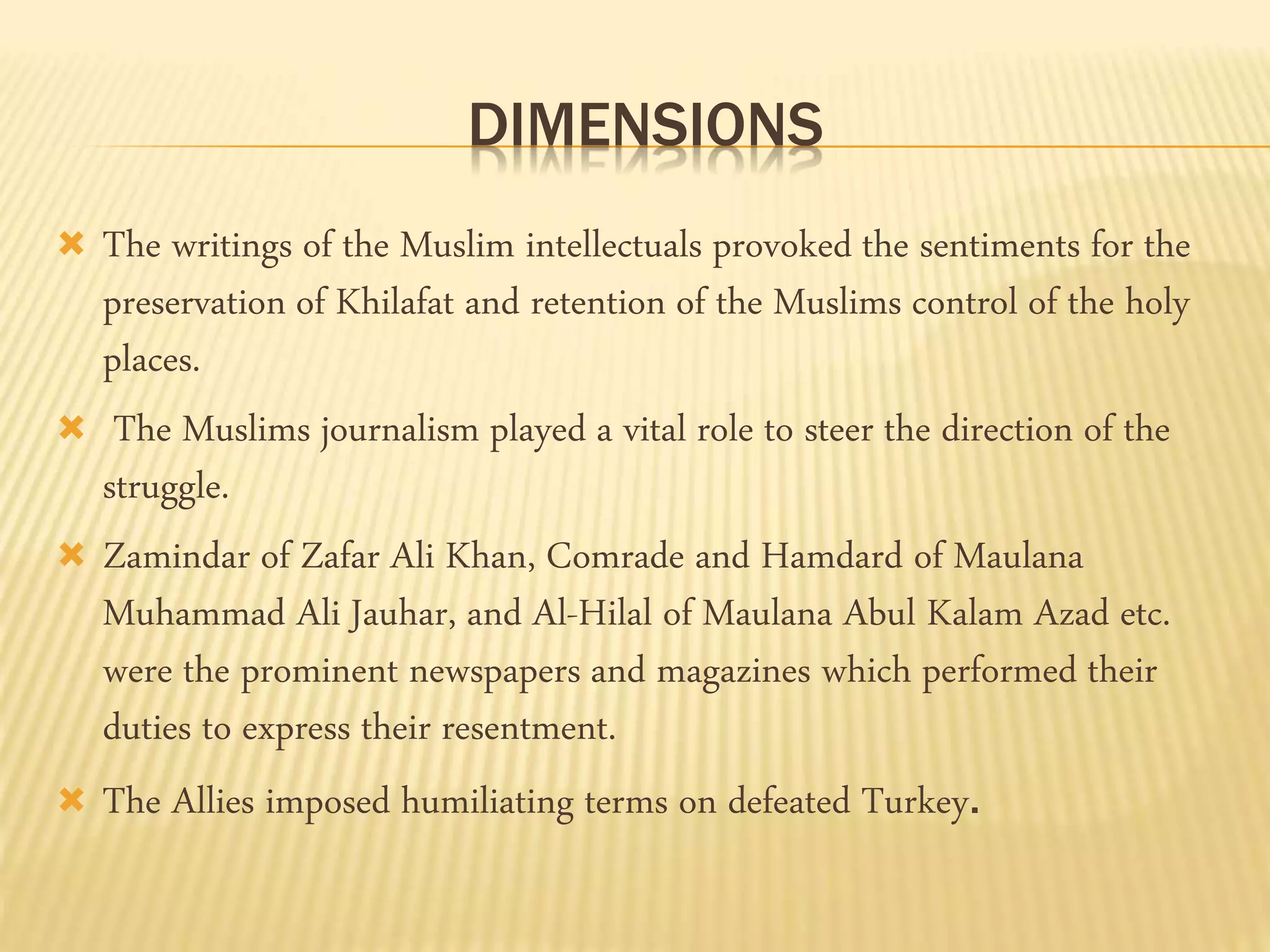 The Khilafat Movement | PPTX