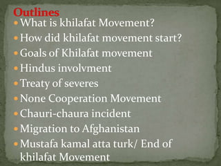 Khilafat movement | PPTX