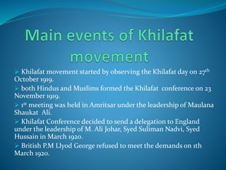Khilafat movement | PPTX