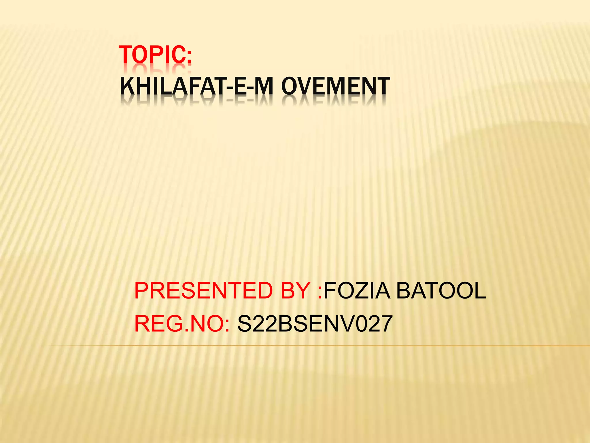 khilafat movement.pptx