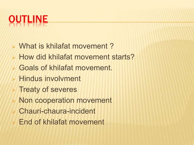 khilafat movement.pptx | Islam | Religion & Spirituality