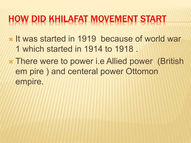 khilafat movement.pptx | Islam | Religion & Spirituality