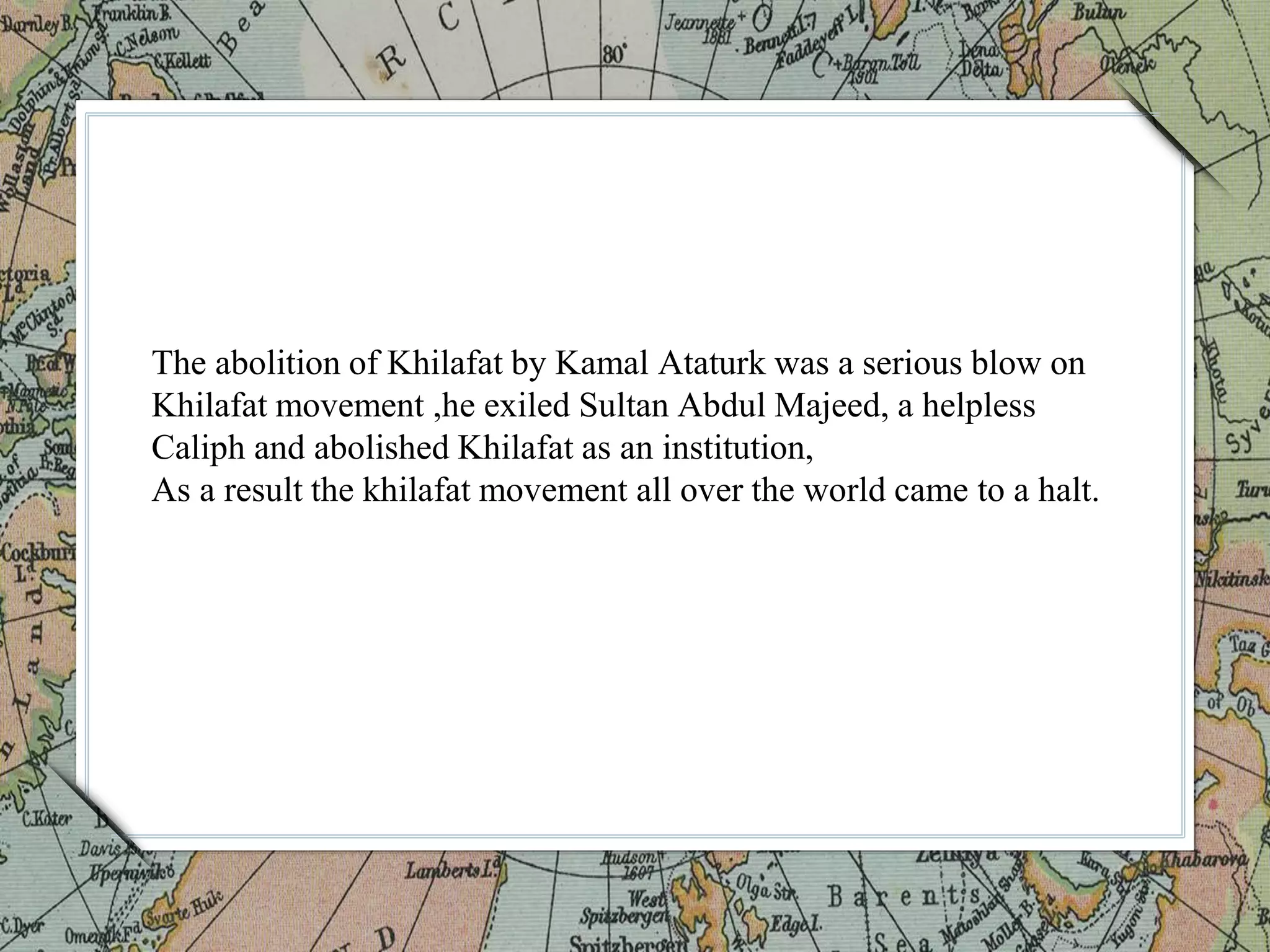 Khilafat movement in India # Indian History | PPTX