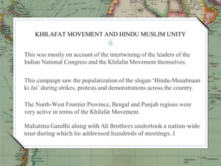Khilafat movement in India # Indian History | PPTX