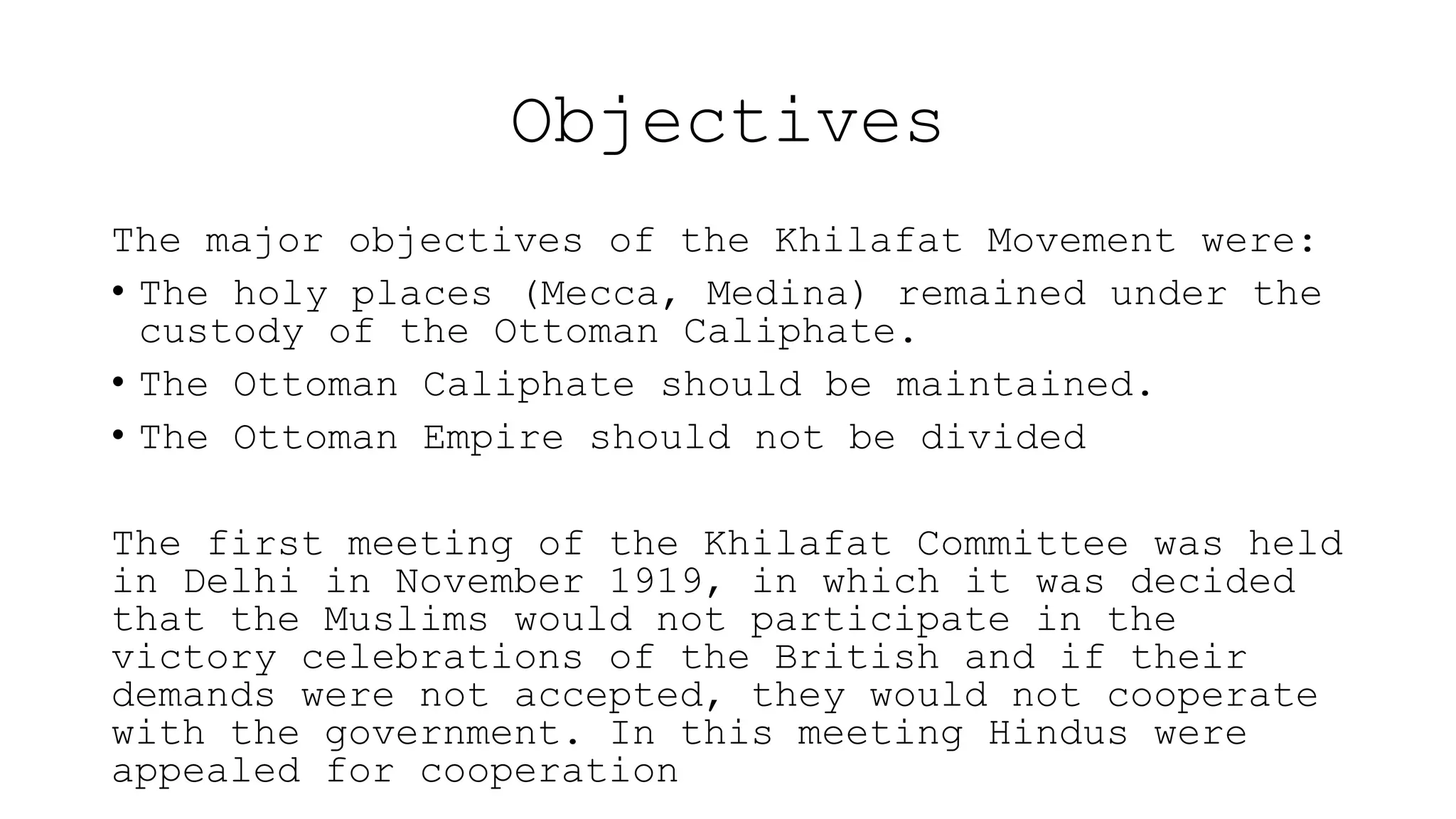 Khilafat Movement by SajidaLodhi.PPTpptx | PPTX