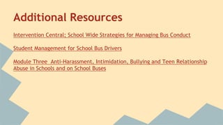 Improving Your School Bus Incident Reports | PPTX