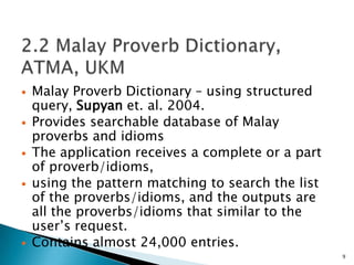 Khirulnizam malay proverb detection - mobilecase 19 sept 2012 - copy | PPTX