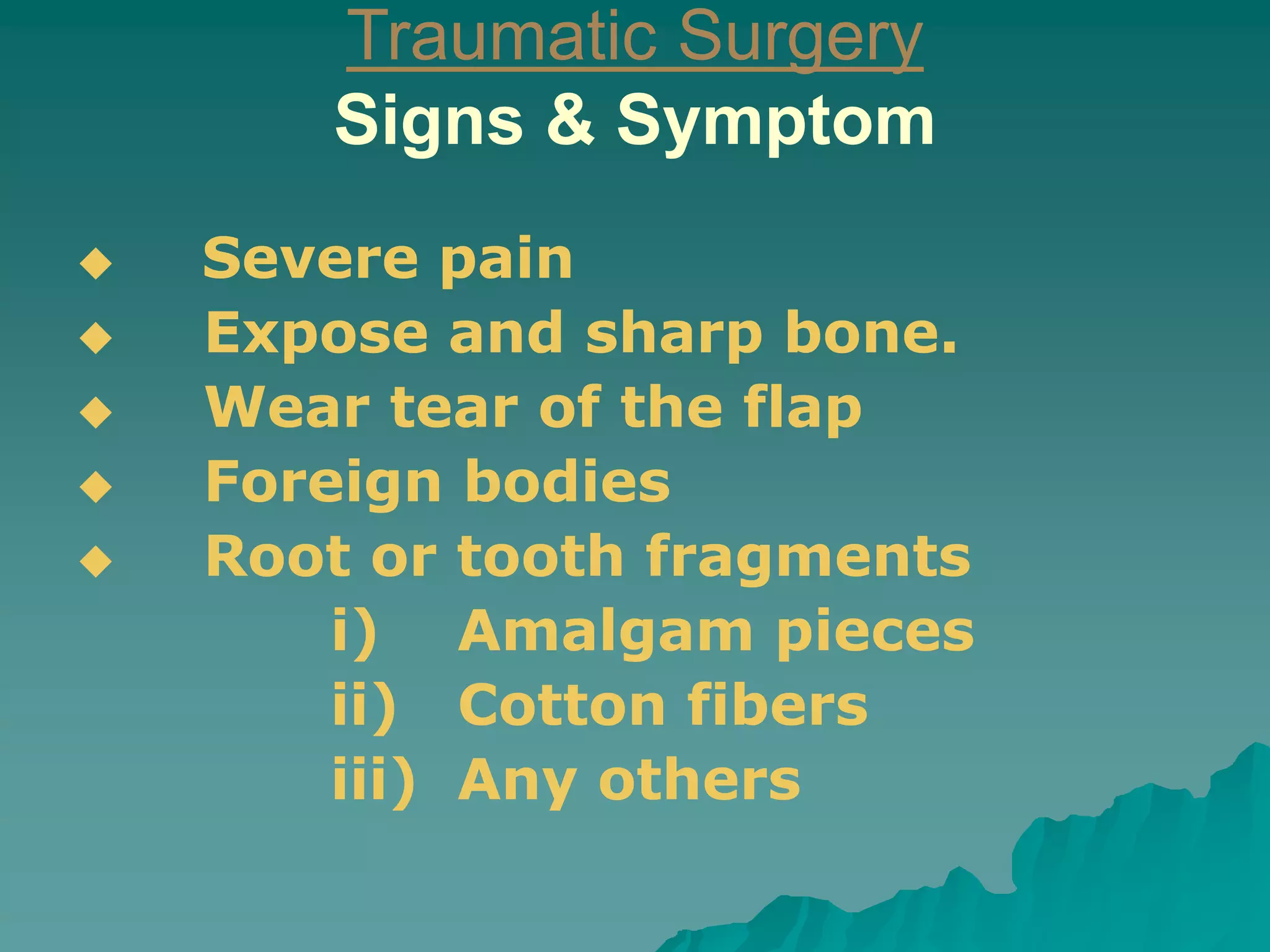 Khitab's Classification of post extraction pain | PPTX